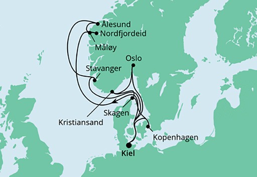 Norweskie Fiordy - Aida Rejsy - Aida Rejsy