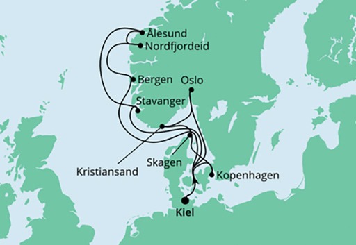 Norweskie Fiordy - Aida Rejsy - Aida Rejsy