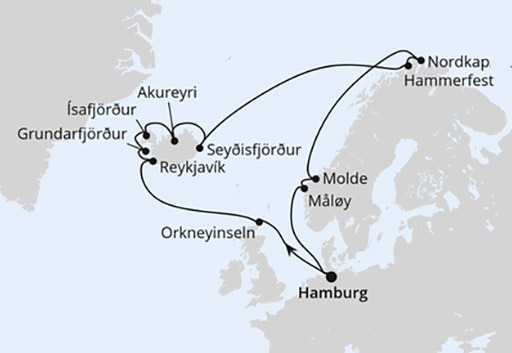 Norweskie Fiordy - Aida Rejsy - Aida Rejsy